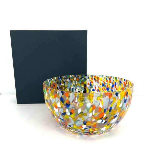 Kusak | Accents | Vintage Kusak Art Cut Crystal Jubilee Confetti Bowl ...